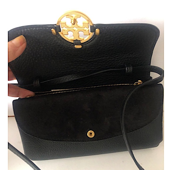 Tory Burch | Bags | Tory Burch Miller Wallet Black With Tag Leather ...